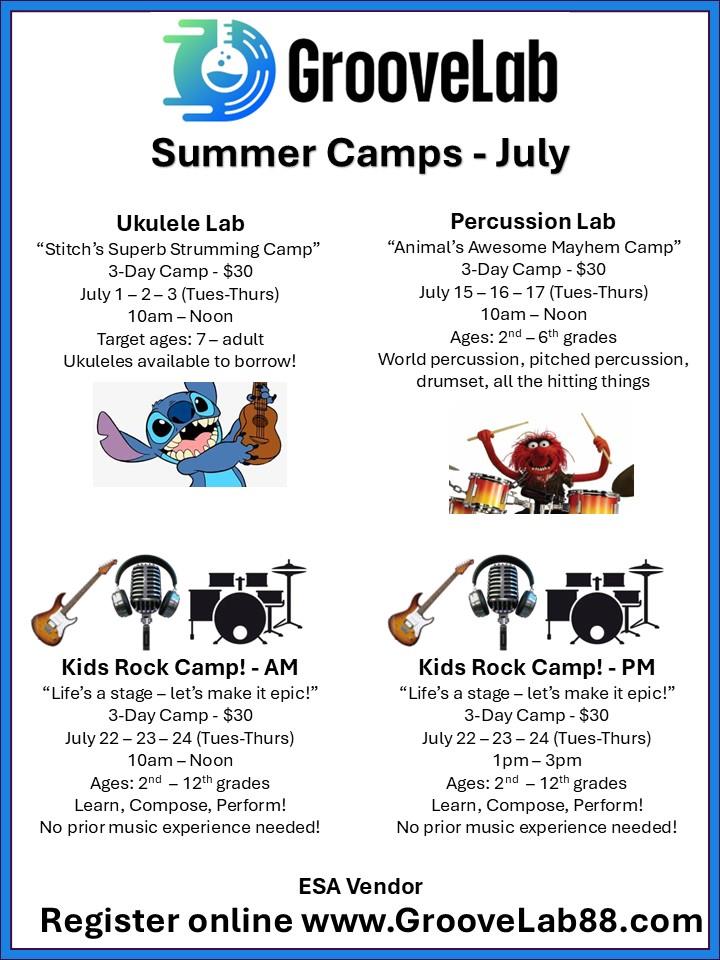 GrooveLab - Studio Events